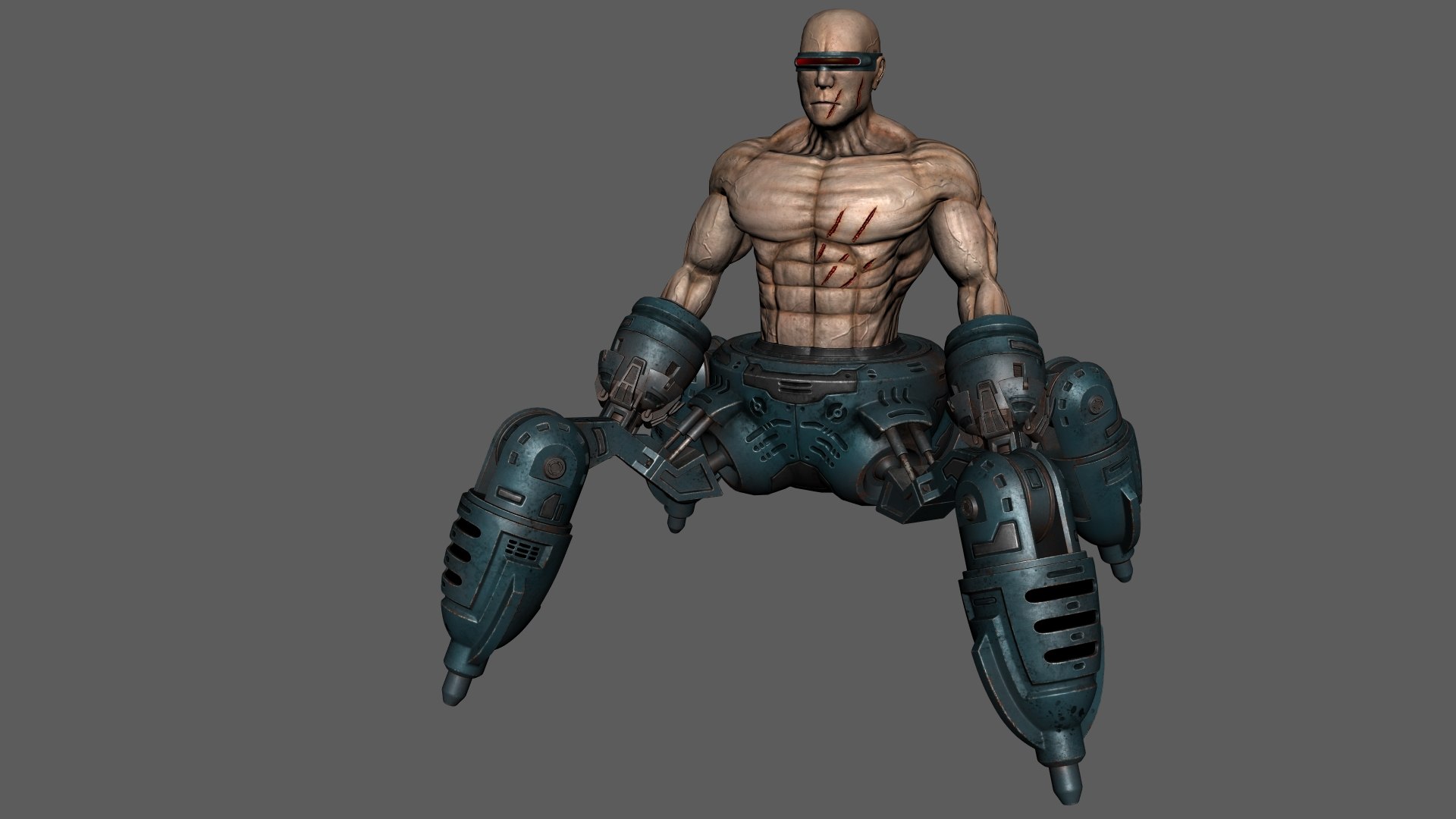 Cyborg Weapon Robot 3D Model - TurboSquid 1162711