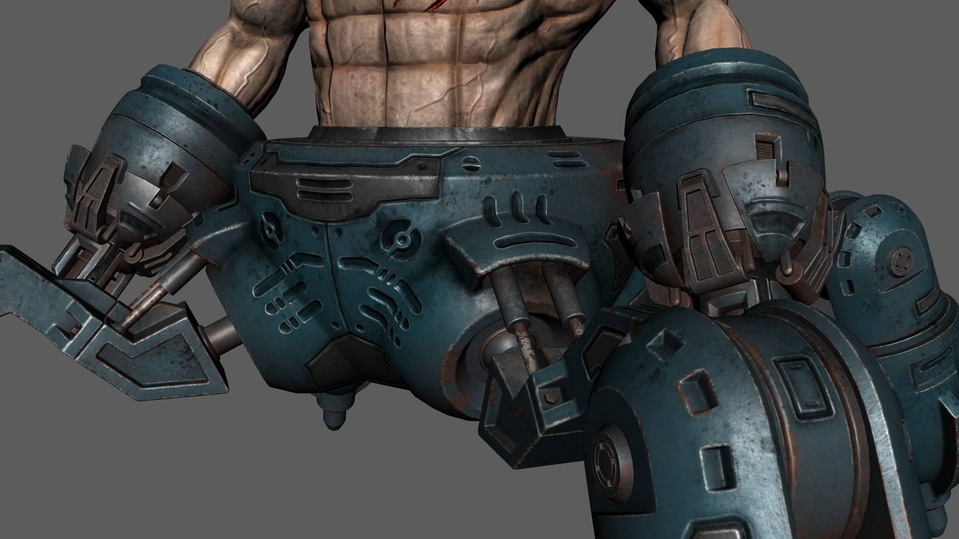 Cyborg Weapon Robot 3D Model - TurboSquid 1162711