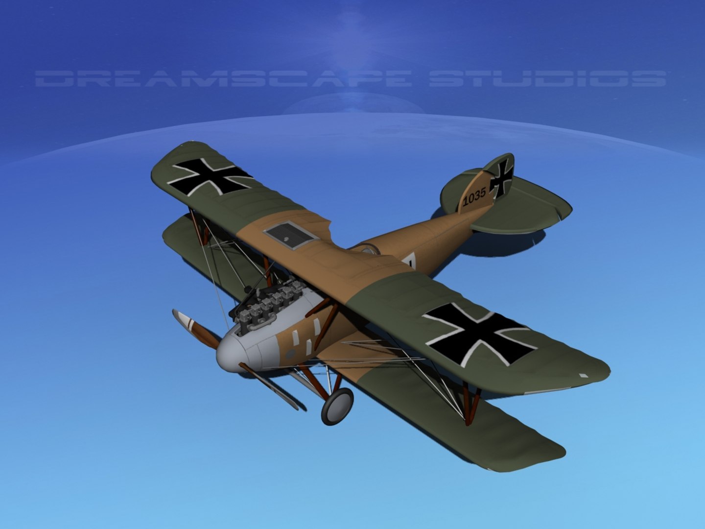 3d Albatross Fighter Diii Model