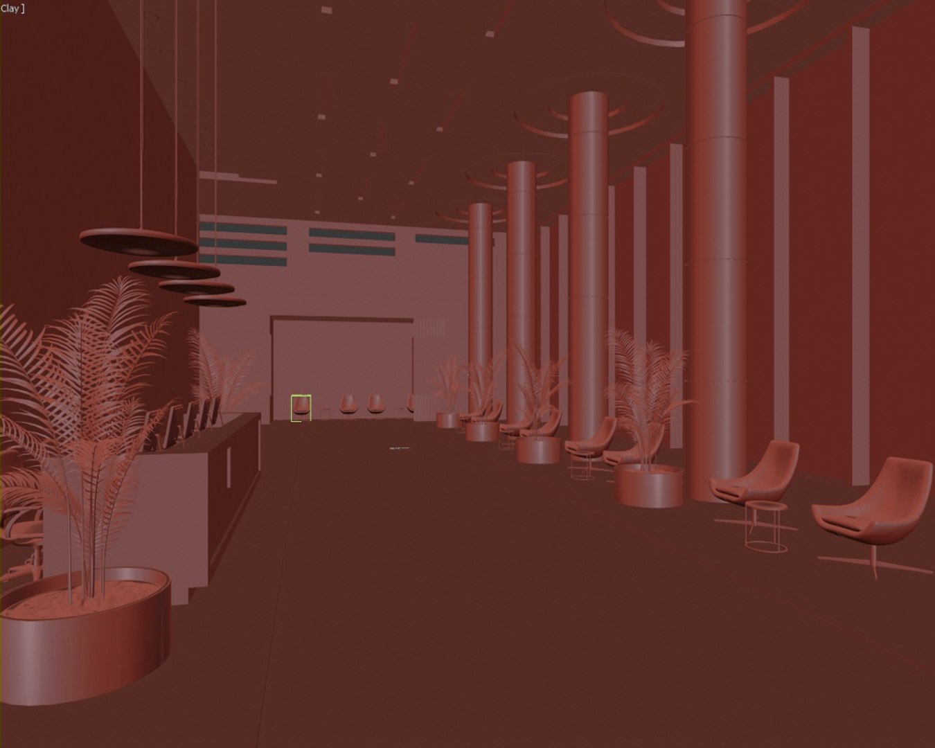 3D Lobby Design Modern Model - TurboSquid 1649423