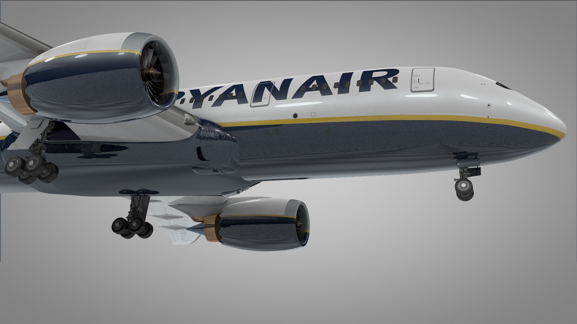 3D Boeing 787 Dreamliner Ryanair Model - TurboSquid 1614656