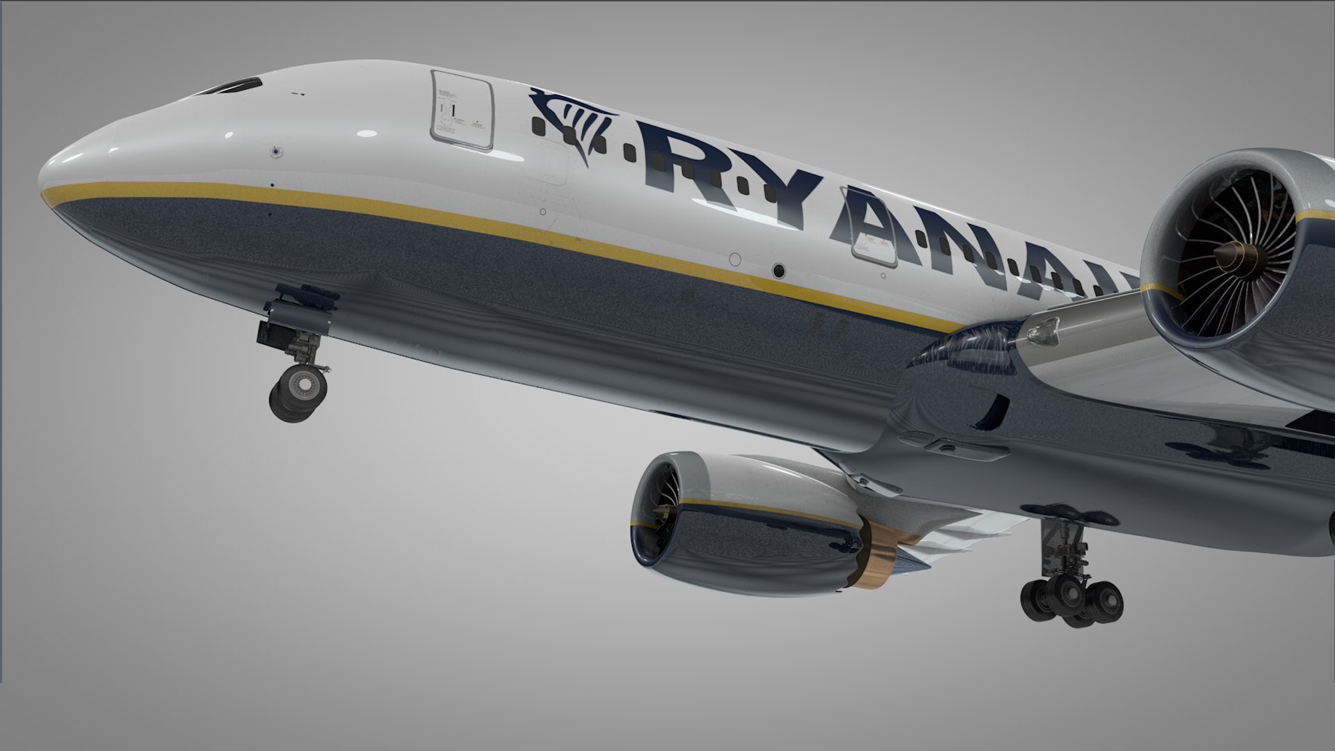 3D Boeing 787 Dreamliner Ryanair Model - TurboSquid 1614656