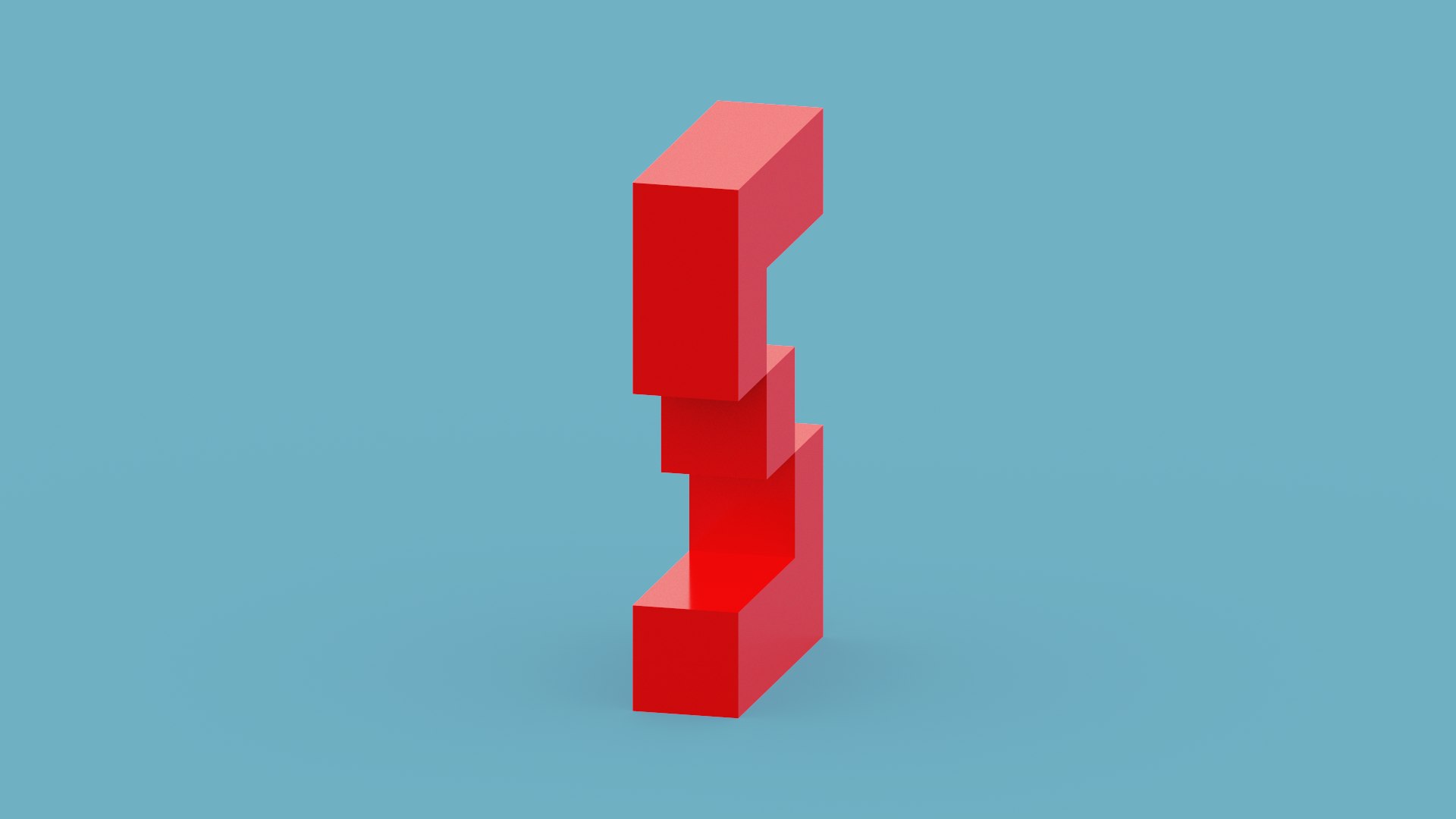 3D Pixel Letter Z - TurboSquid 1982137