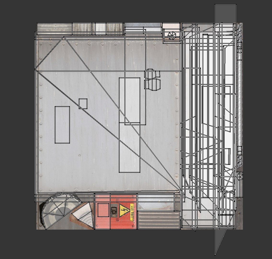 3D Bunker Gate Low Poly - TurboSquid 1887716