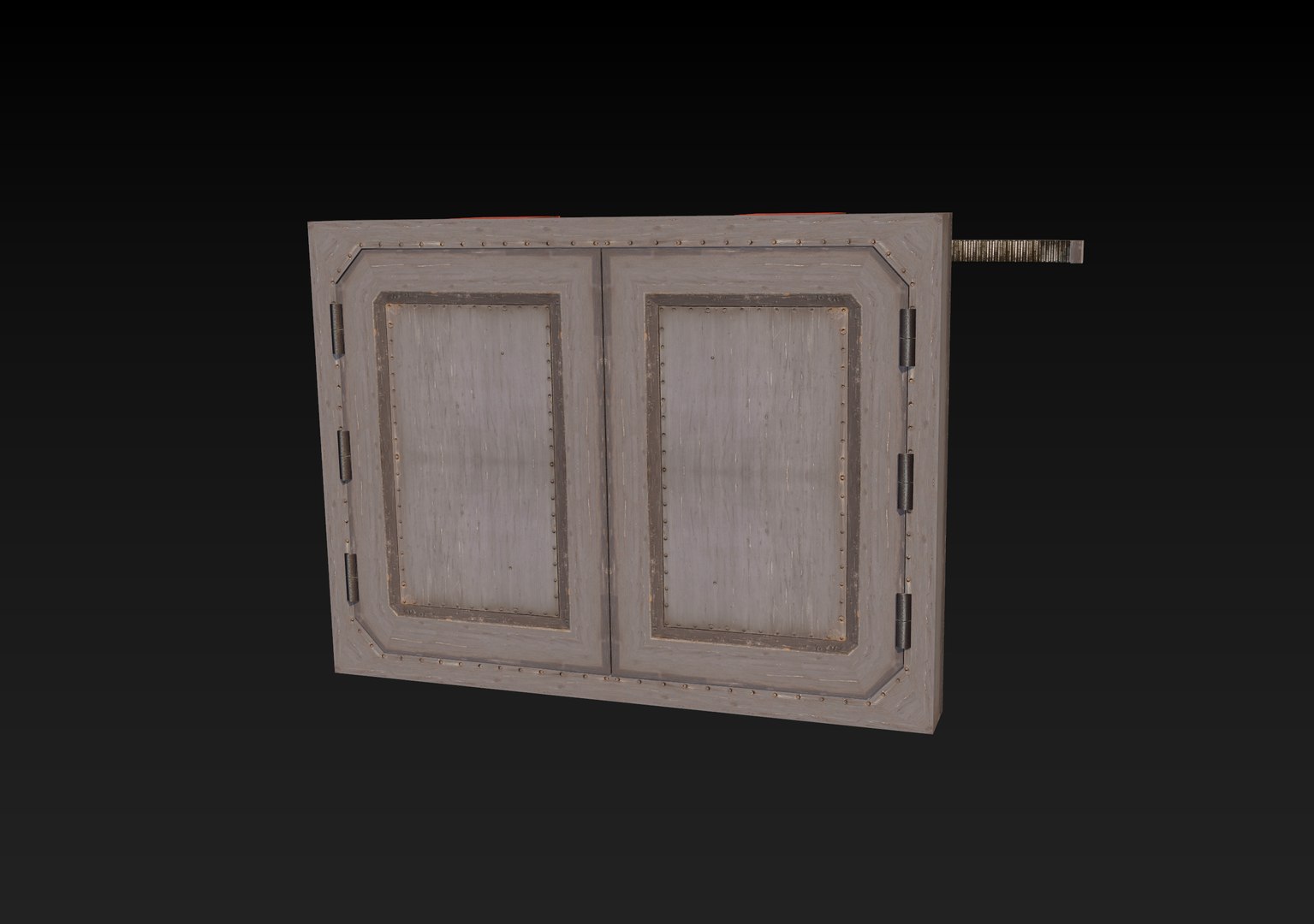 3D Bunker Gate Low Poly - TurboSquid 1887716