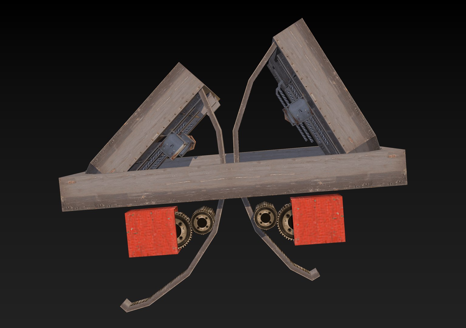 3D Bunker Gate Low Poly - TurboSquid 1887716