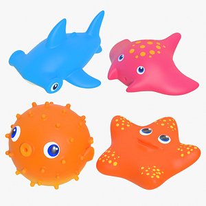 3d model rubber frog