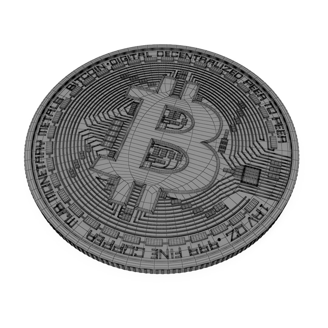 Bitcoin coin 3D model - TurboSquid 1221794