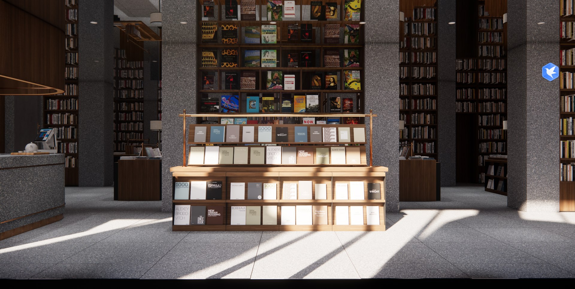 Bookstore Cafe Shop Interior-A7 3D Model - TurboSquid 2009830