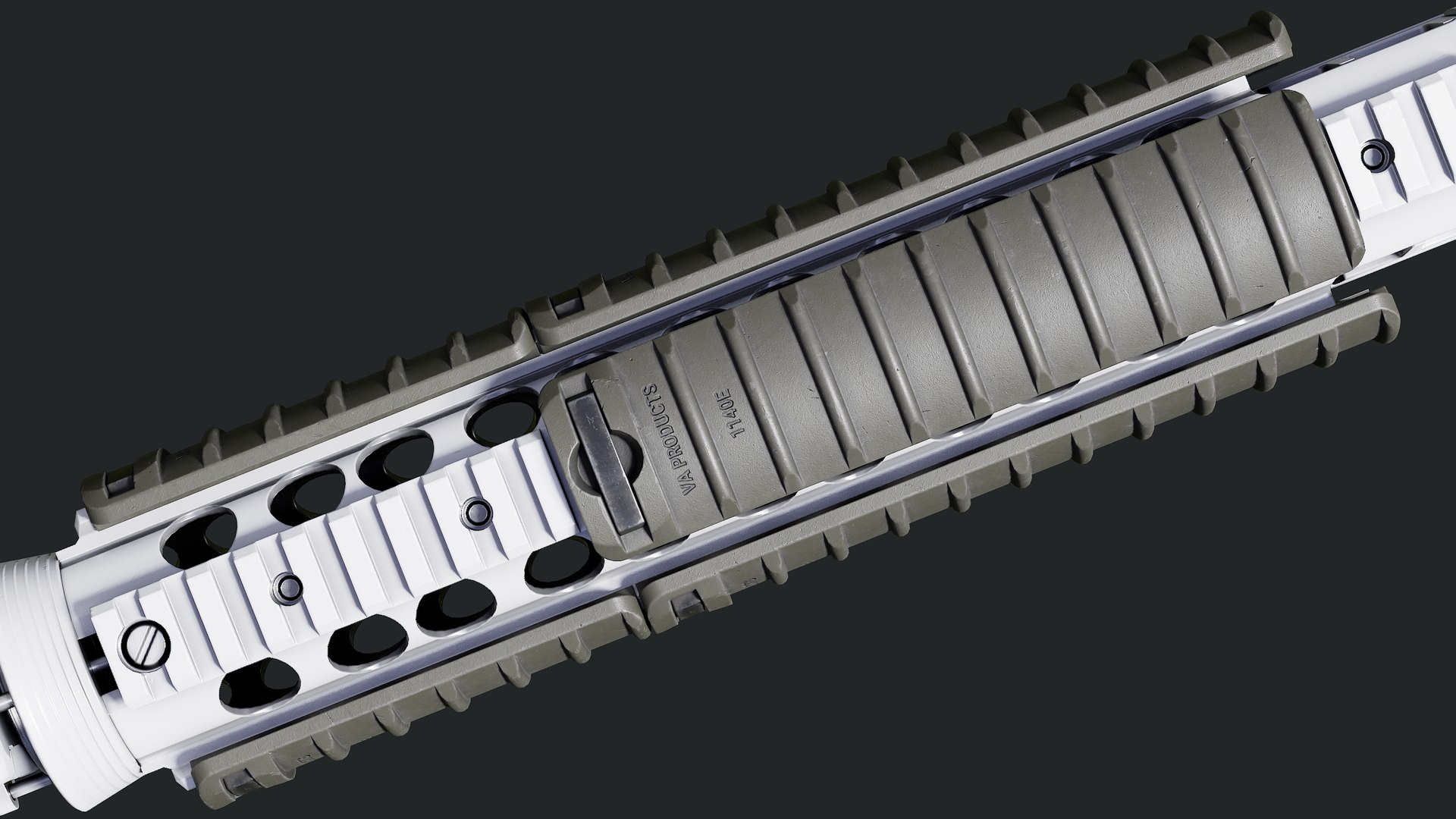 Weapon Rail Cover - PBR Game Ready Low Poly Model - TurboSquid 2382173