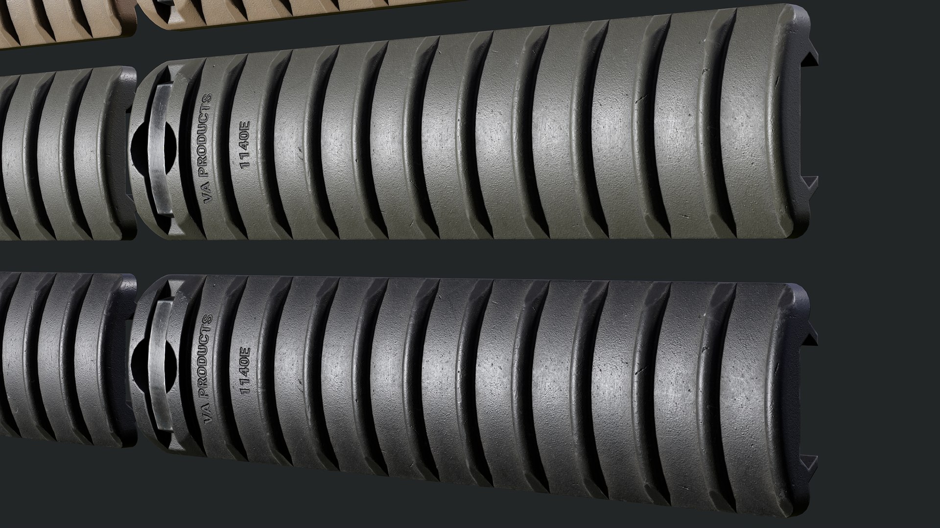 Weapon Rail Cover - PBR Game Ready Low Poly Model - TurboSquid 2382173