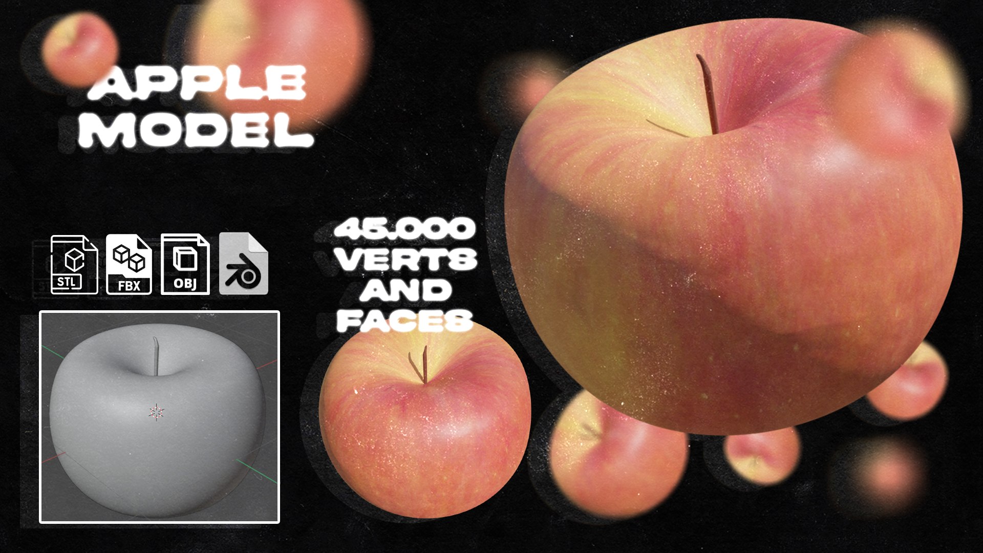 Apple 3D Model - TurboSquid 1981107
