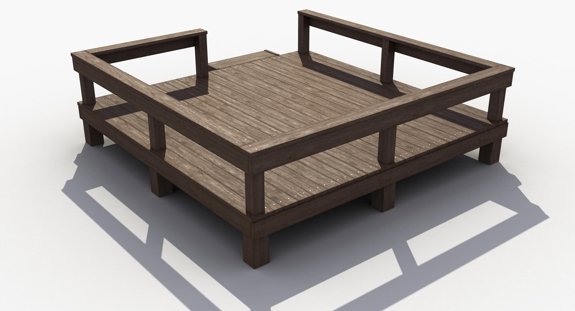 3D Wooden Terrace 4 3D Model Model - TurboSquid 1941927
