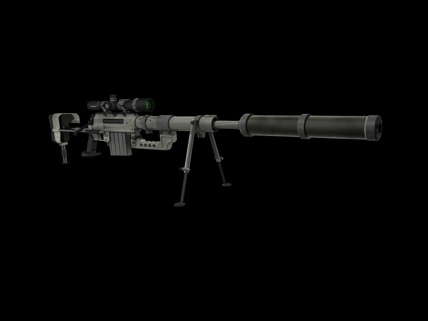 3d Cheytac M200 Sniper Rifle Model