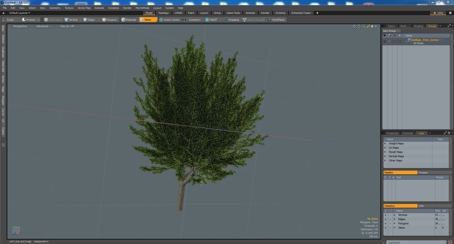 Ginkgo Tree Green 3D Model - TurboSquid 1848580