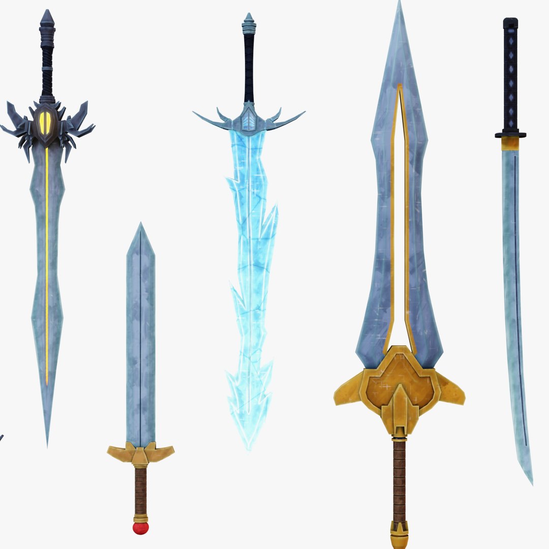 Stylized Swords And Knives Pack 3D Model - TurboSquid 2081213