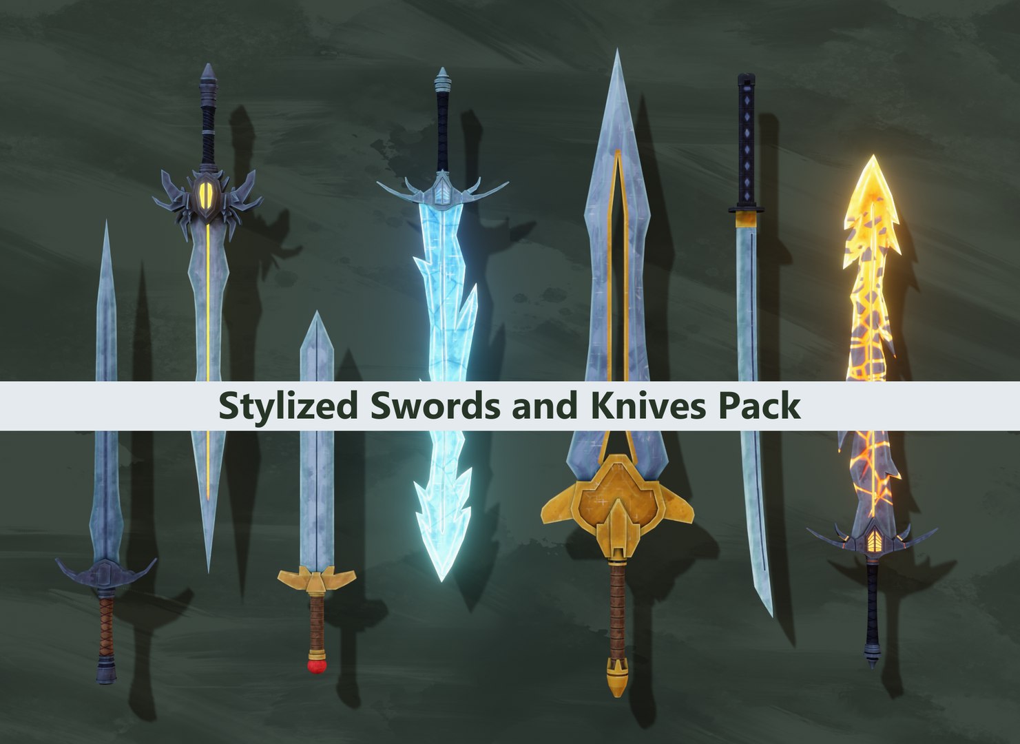Stylized Swords And Knives Pack 3D Model - TurboSquid 2081213