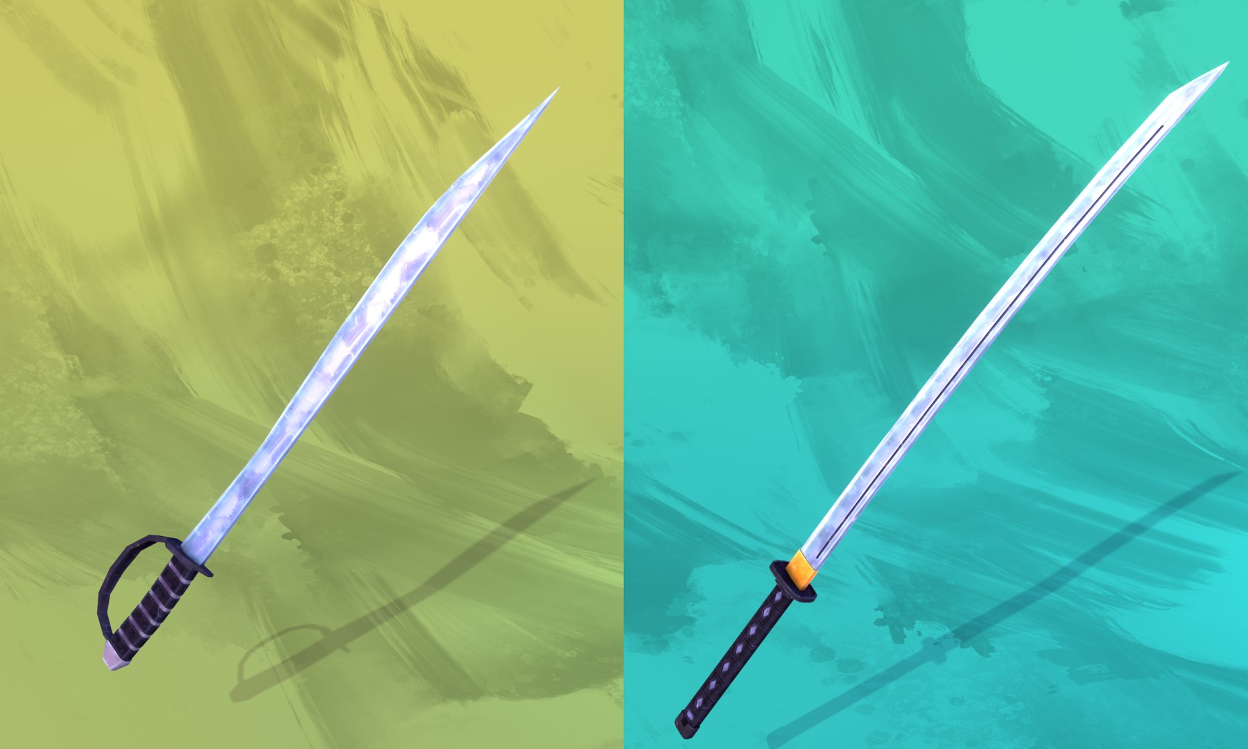 Stylized Swords And Knives Pack 3D Model - TurboSquid 2081213