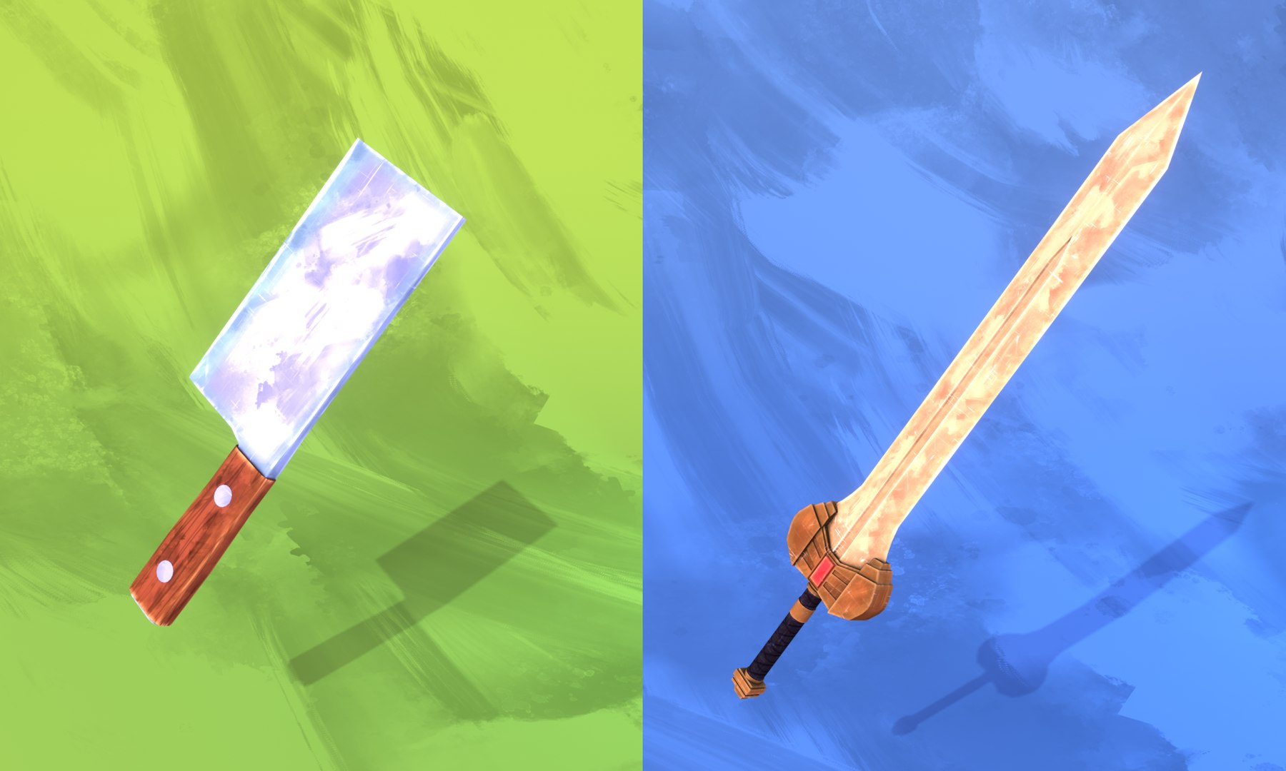 Stylized Swords And Knives Pack 3D Model - TurboSquid 2081213