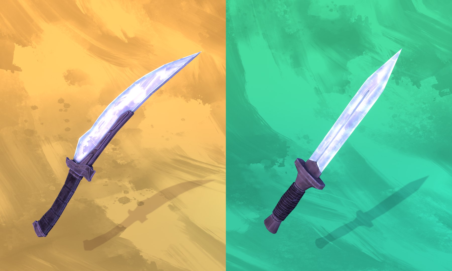 Stylized Swords And Knives Pack 3D Model - TurboSquid 2081213