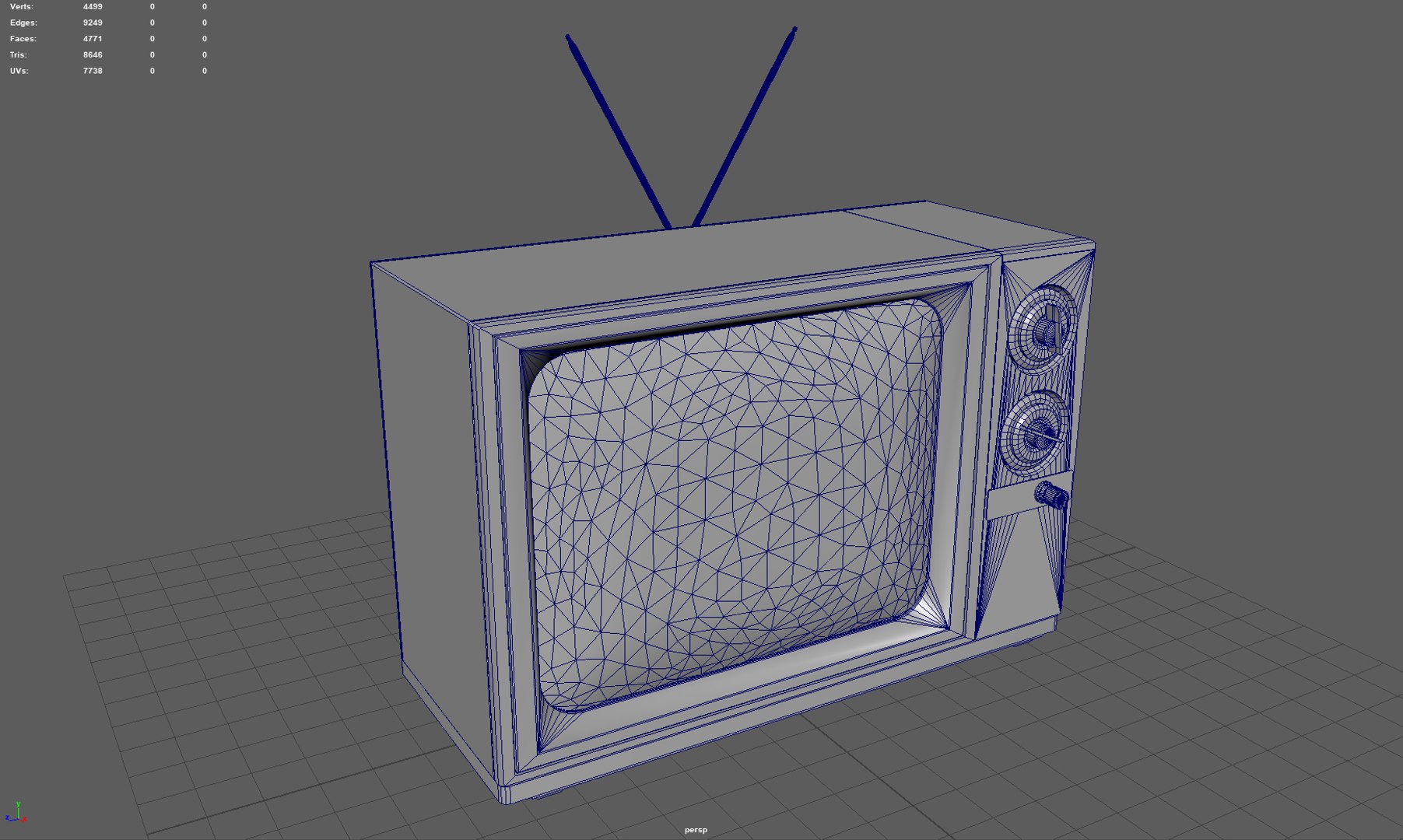 Old Tv 3D Model - TurboSquid 1703093
