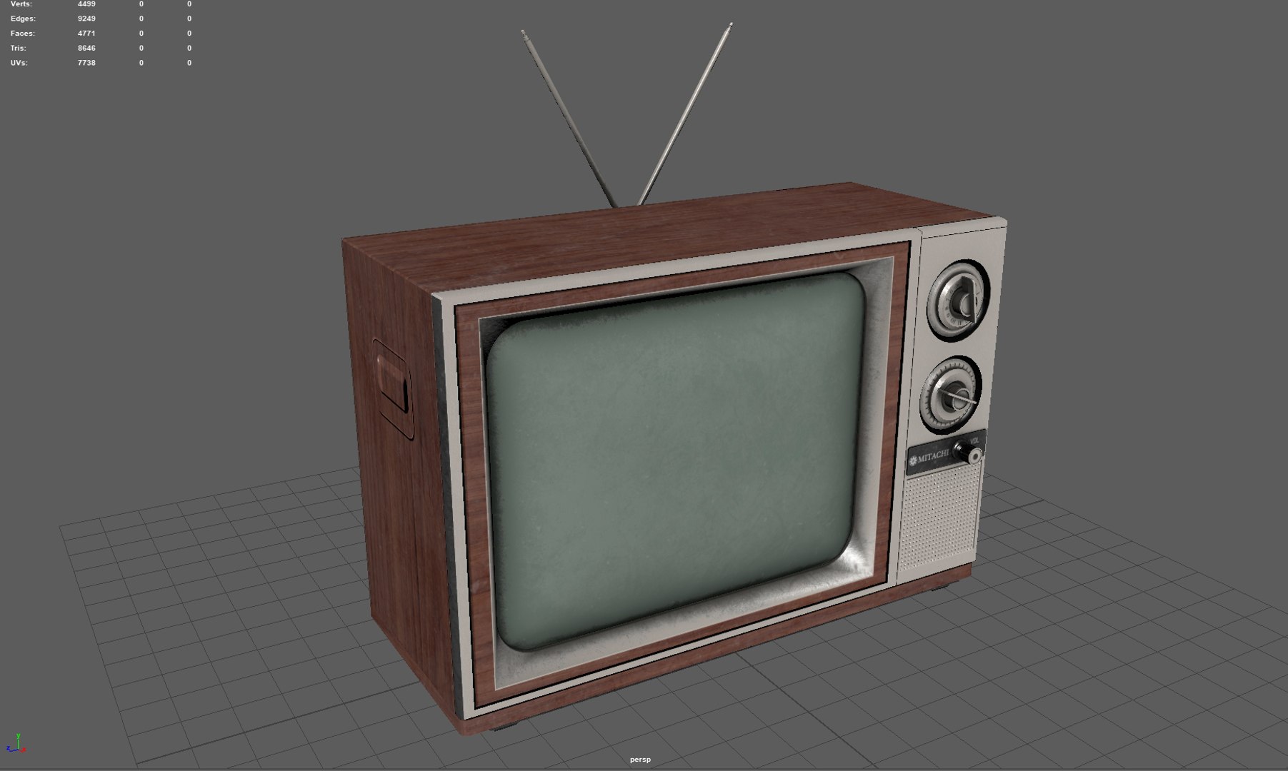 Old Tv 3D Model - TurboSquid 1703093