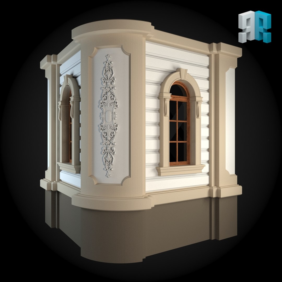 3d model architectural modules