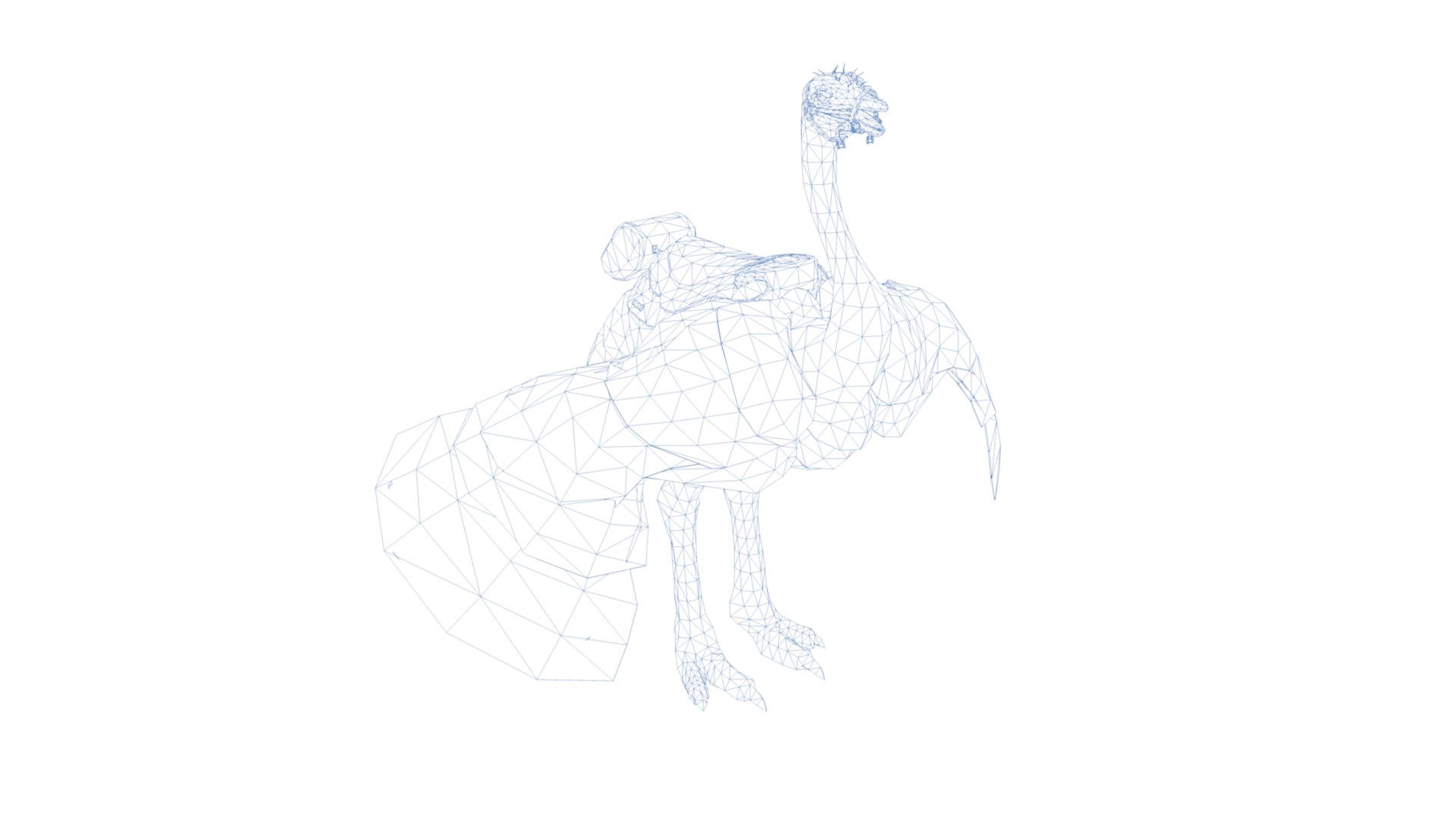Ostrich Animated 3D Model - TurboSquid 2186710