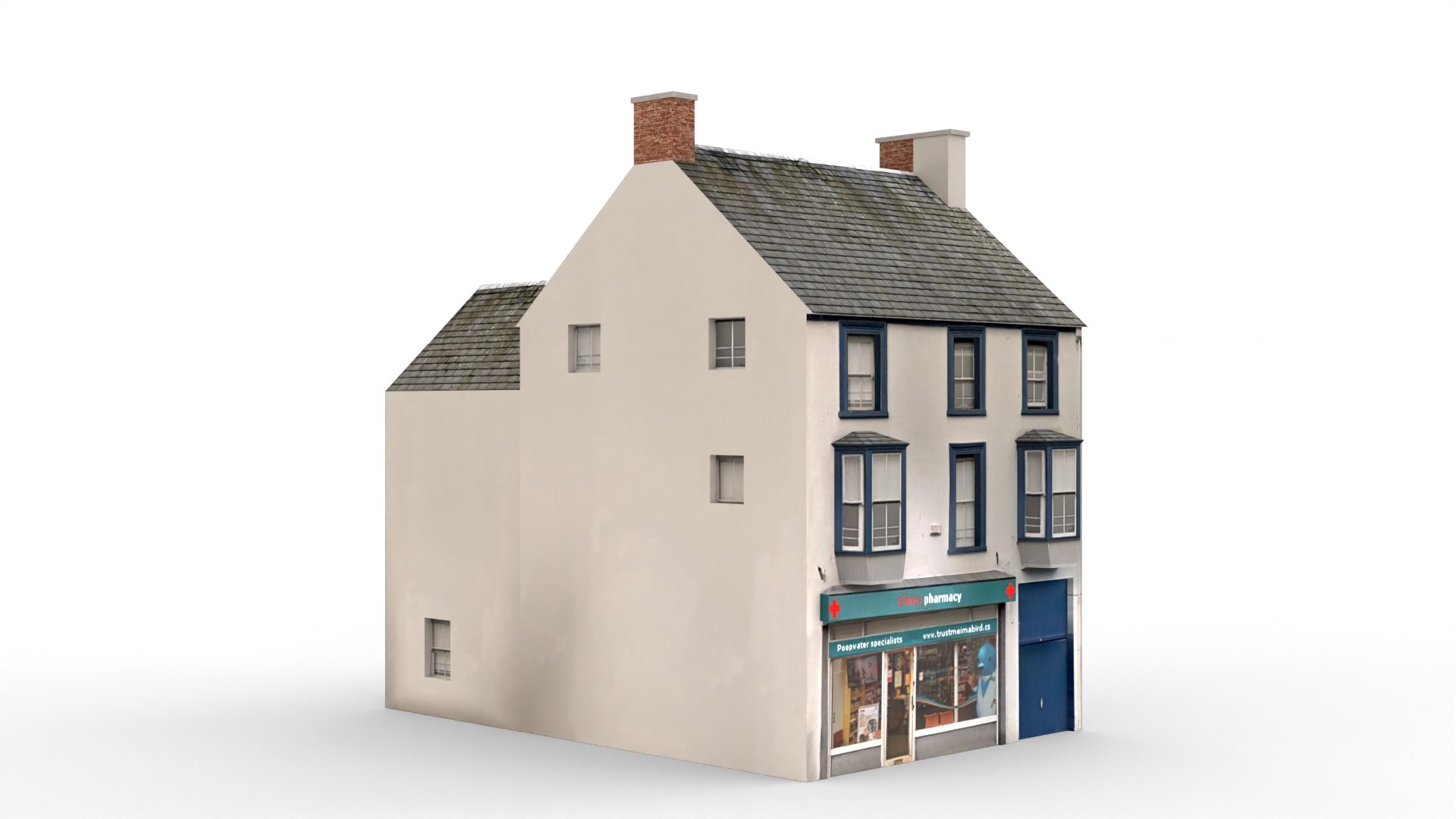 Conwy Pharmacy Building Model - TurboSquid 2211370