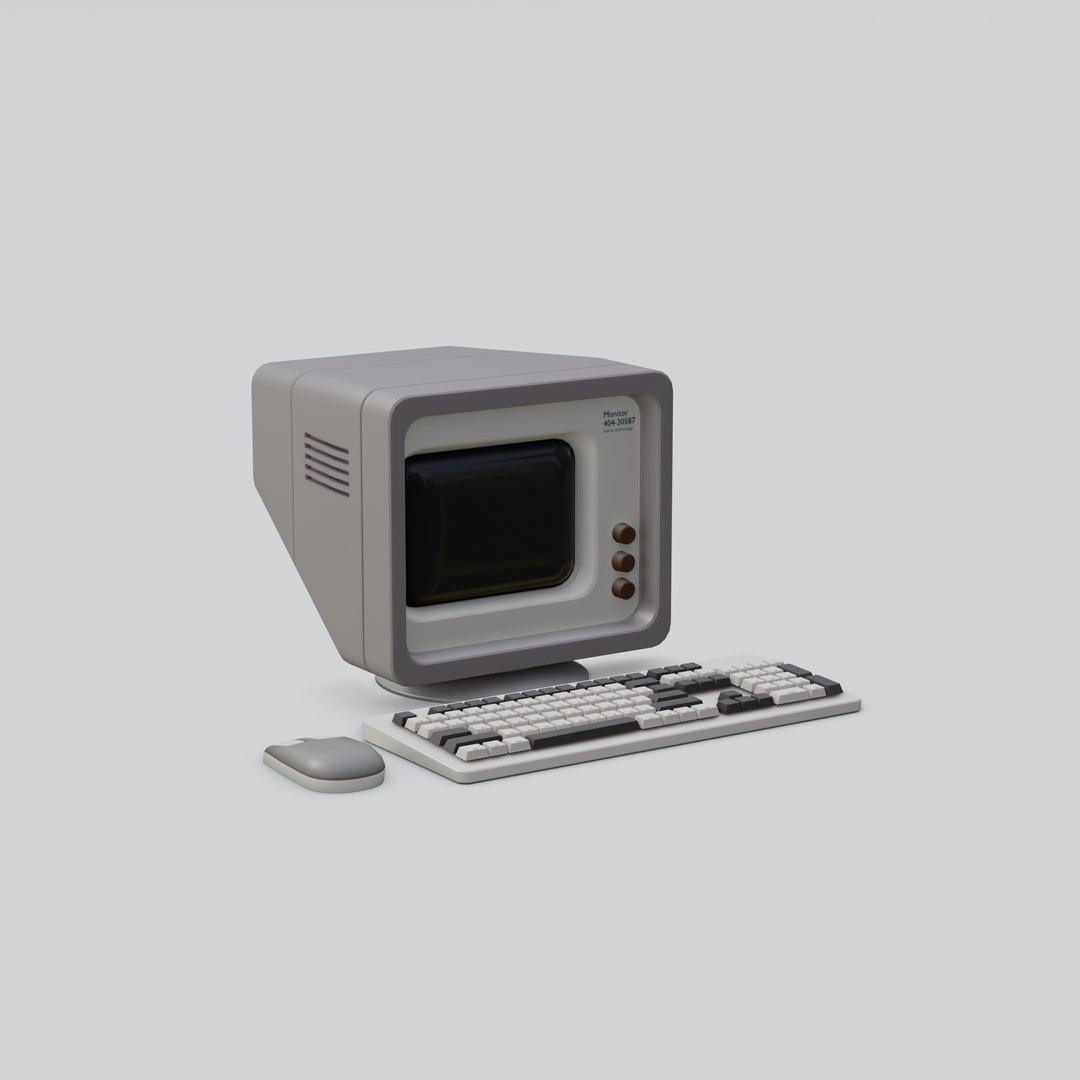 Old Monitor 3D Model - TurboSquid 1986388
