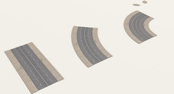 3d model streets roads highways collections