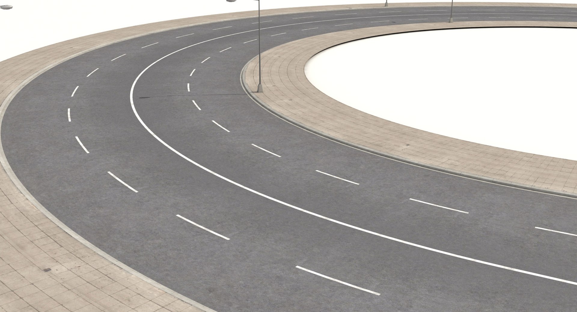 3d model streets roads highways collections
