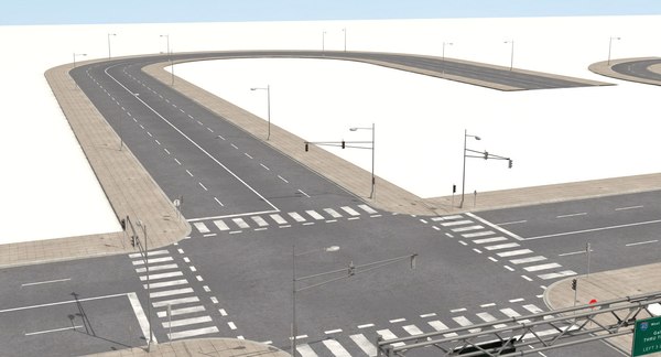 3d model streets roads highways collections