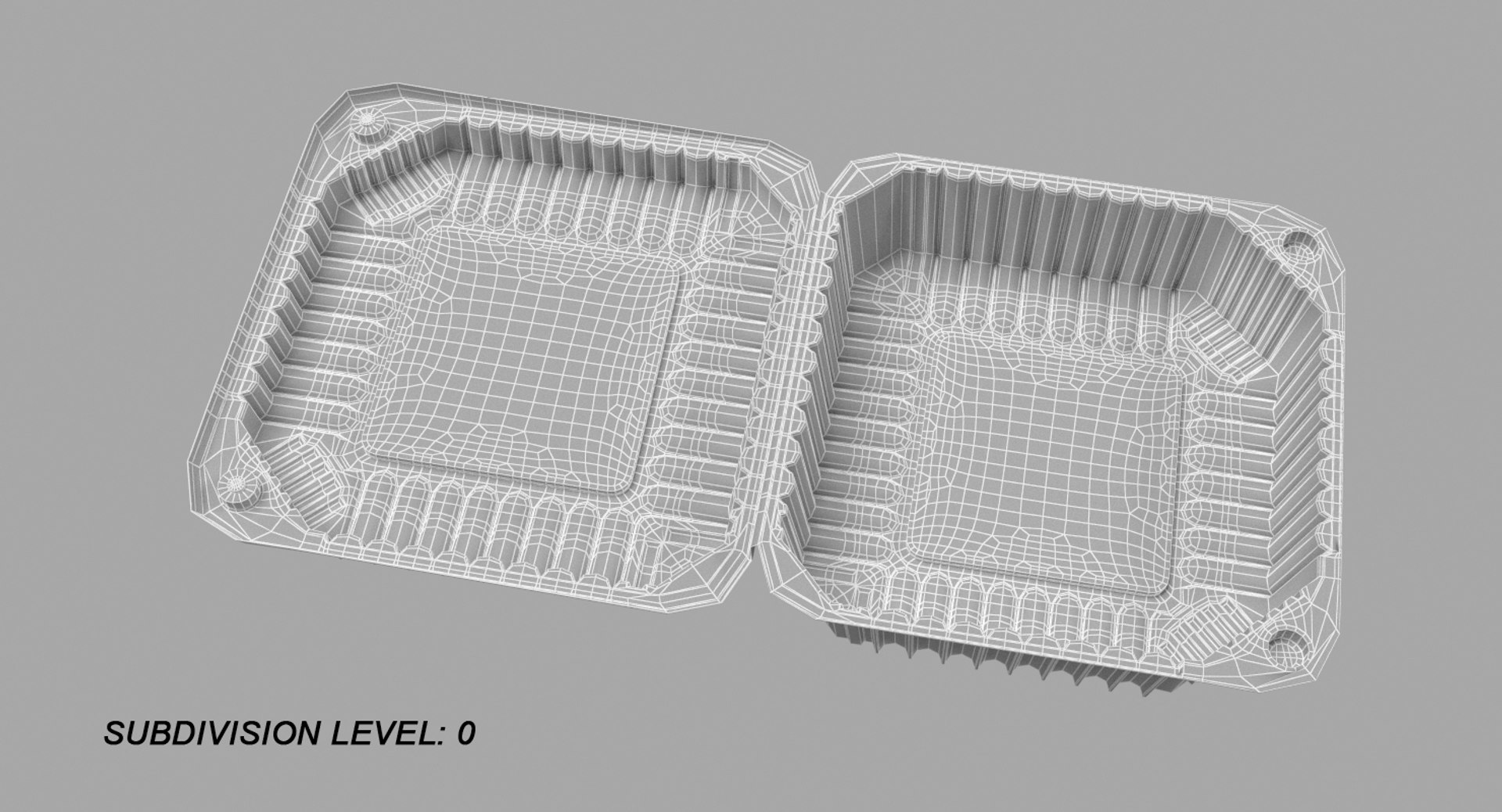 3d plastic food containers