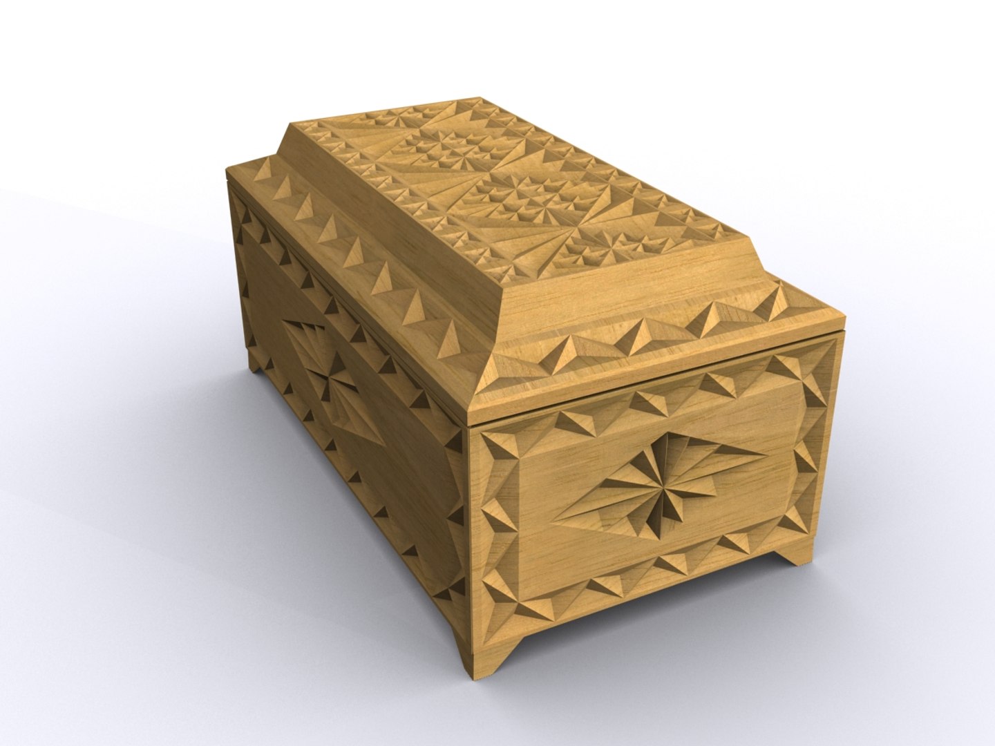 3d model carved caskets