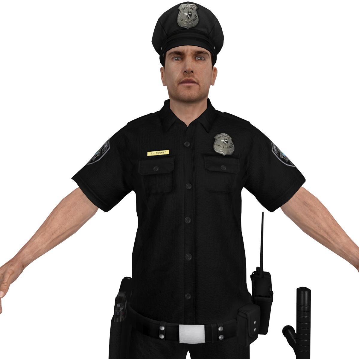 Emergency people pack police 3D - TurboSquid 1250379