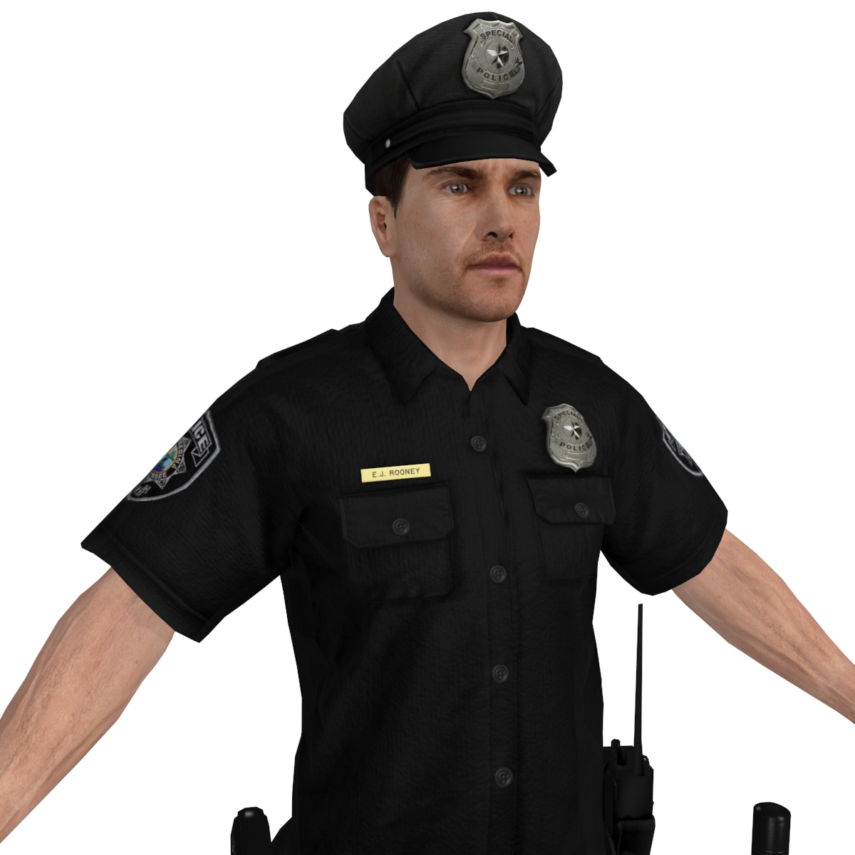 Emergency people pack police 3D - TurboSquid 1250379