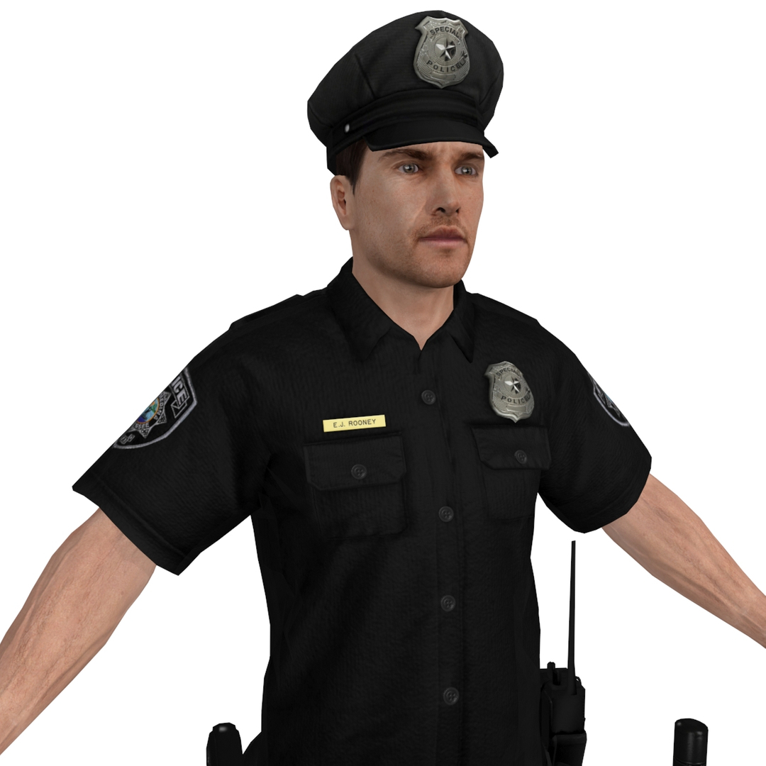 Emergency people pack police 3D - TurboSquid 1250379