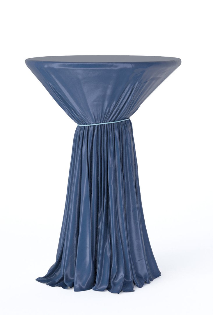3D Midnight-blue Cocktail Table Model - TurboSquid 1226308