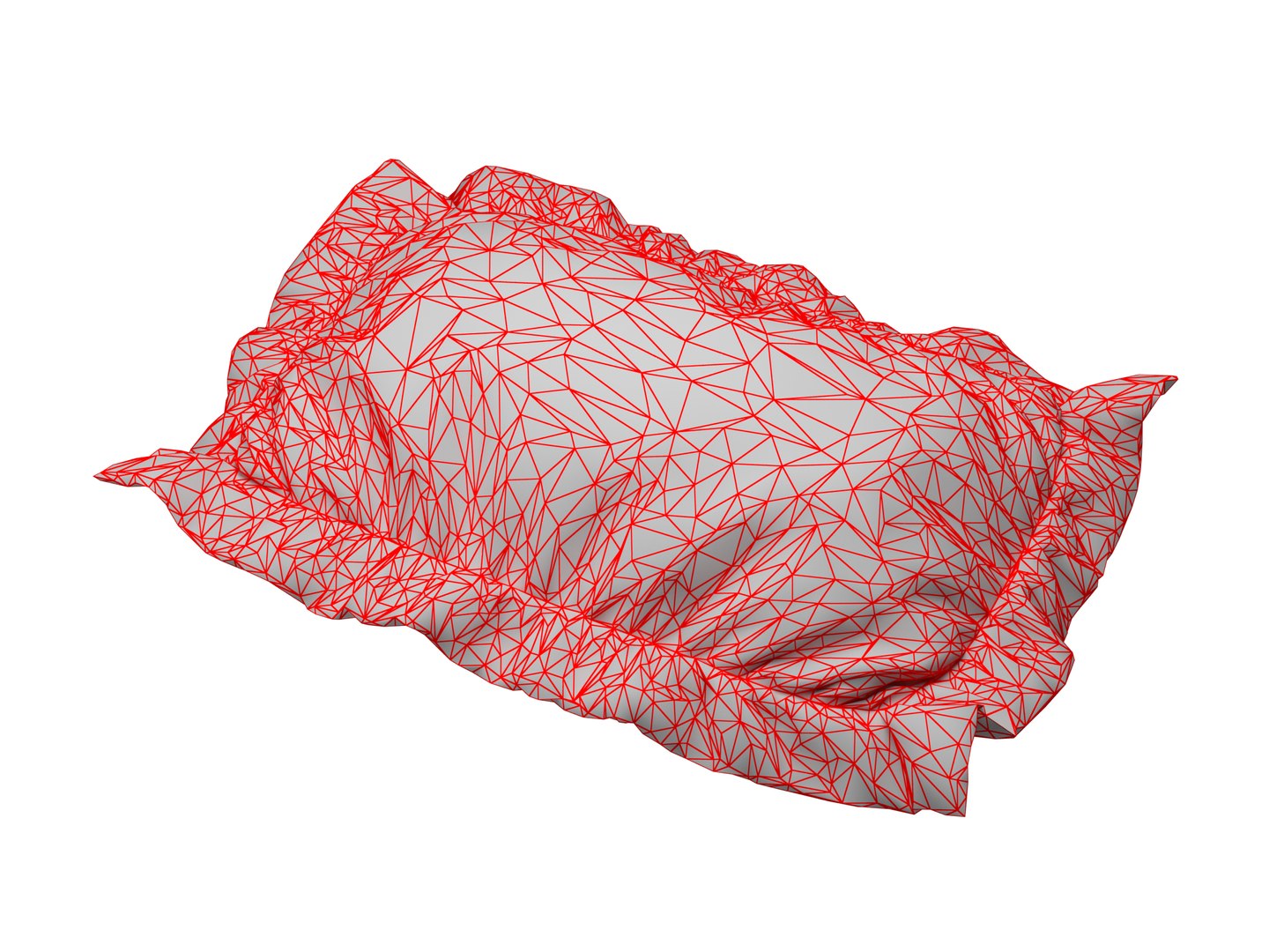4 HQ Crumpled Pillows Model - TurboSquid 1866354