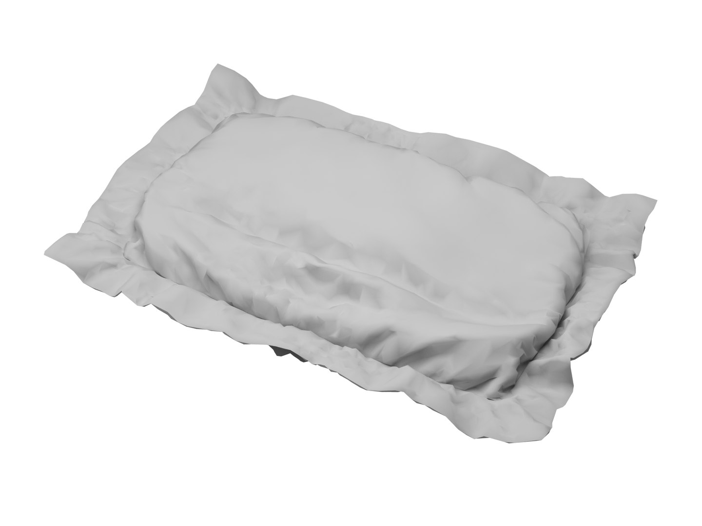 4 HQ Crumpled Pillows Model - TurboSquid 1866354