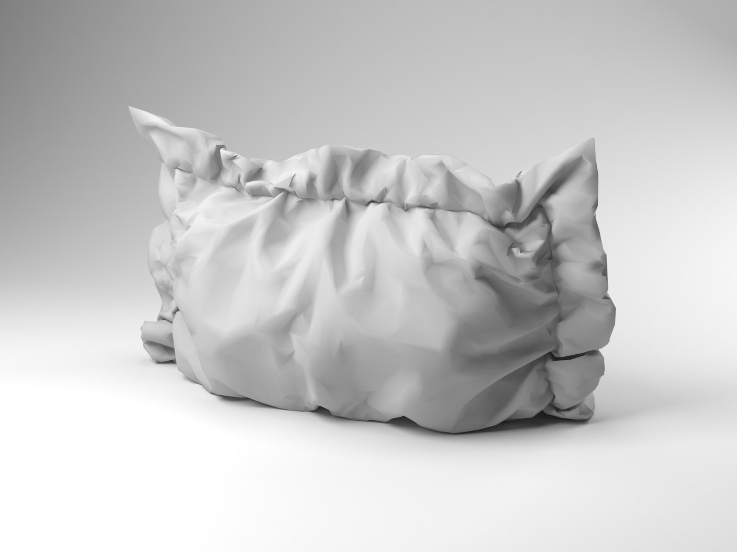 4 HQ crumpled pillows model - TurboSquid 1866354
