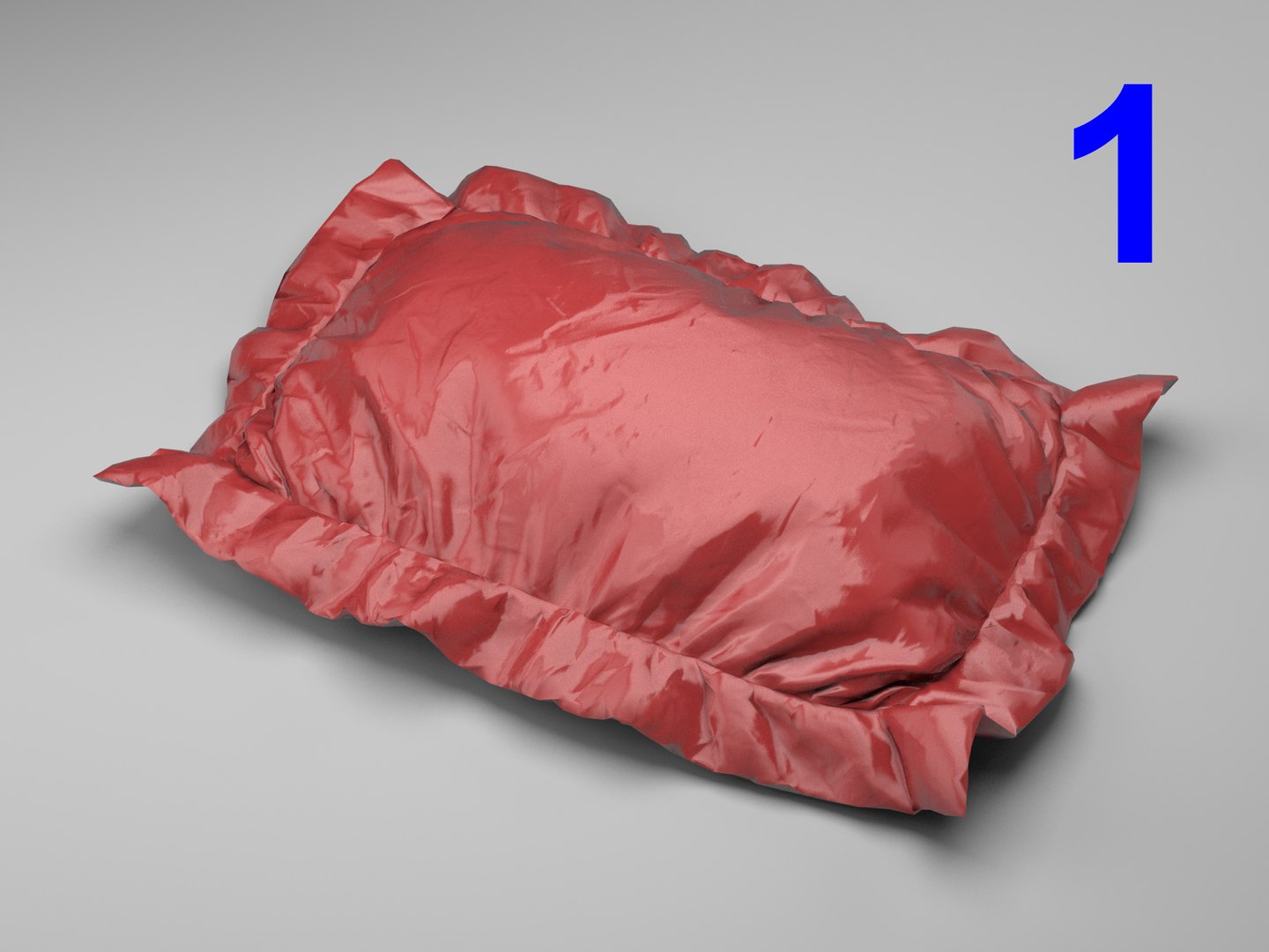4 HQ Crumpled Pillows Model - TurboSquid 1866354
