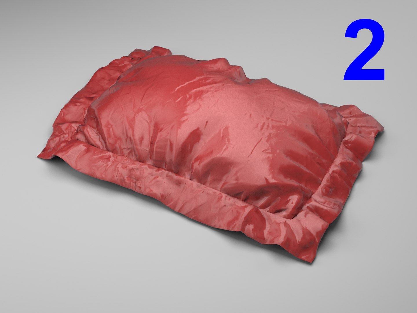 4 HQ Crumpled Pillows Model - TurboSquid 1866354