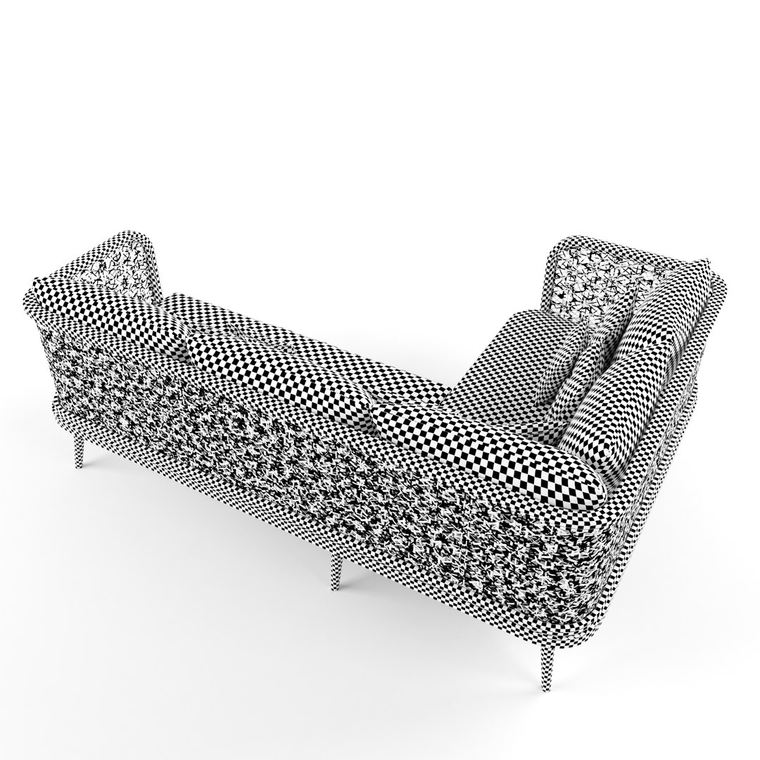 3D model 3-seat modular sofa corner outdoor - TurboSquid 1770976