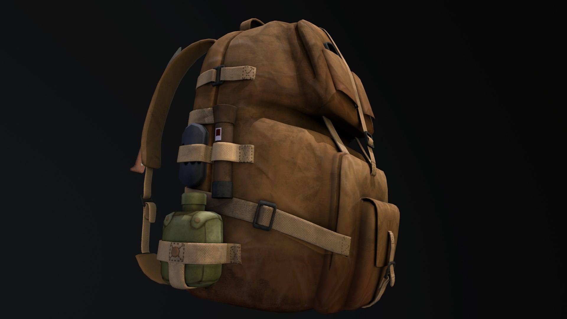 3D Model Tourist Backpack - TurboSquid 1902160