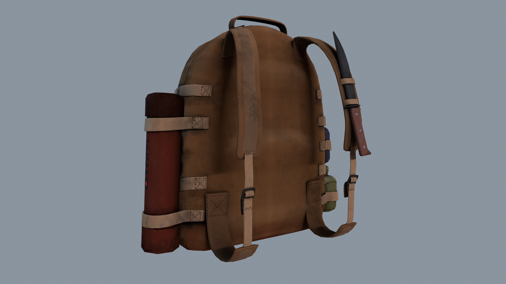3D Model Tourist Backpack - TurboSquid 1902160
