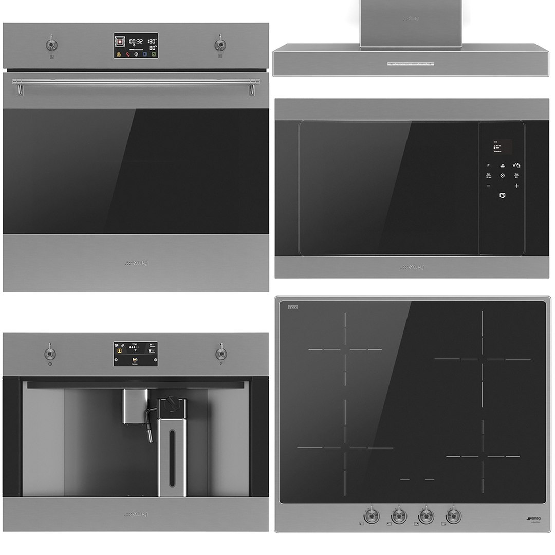 3D SMEG Kitchen Appliance Collection Model - TurboSquid 2288805