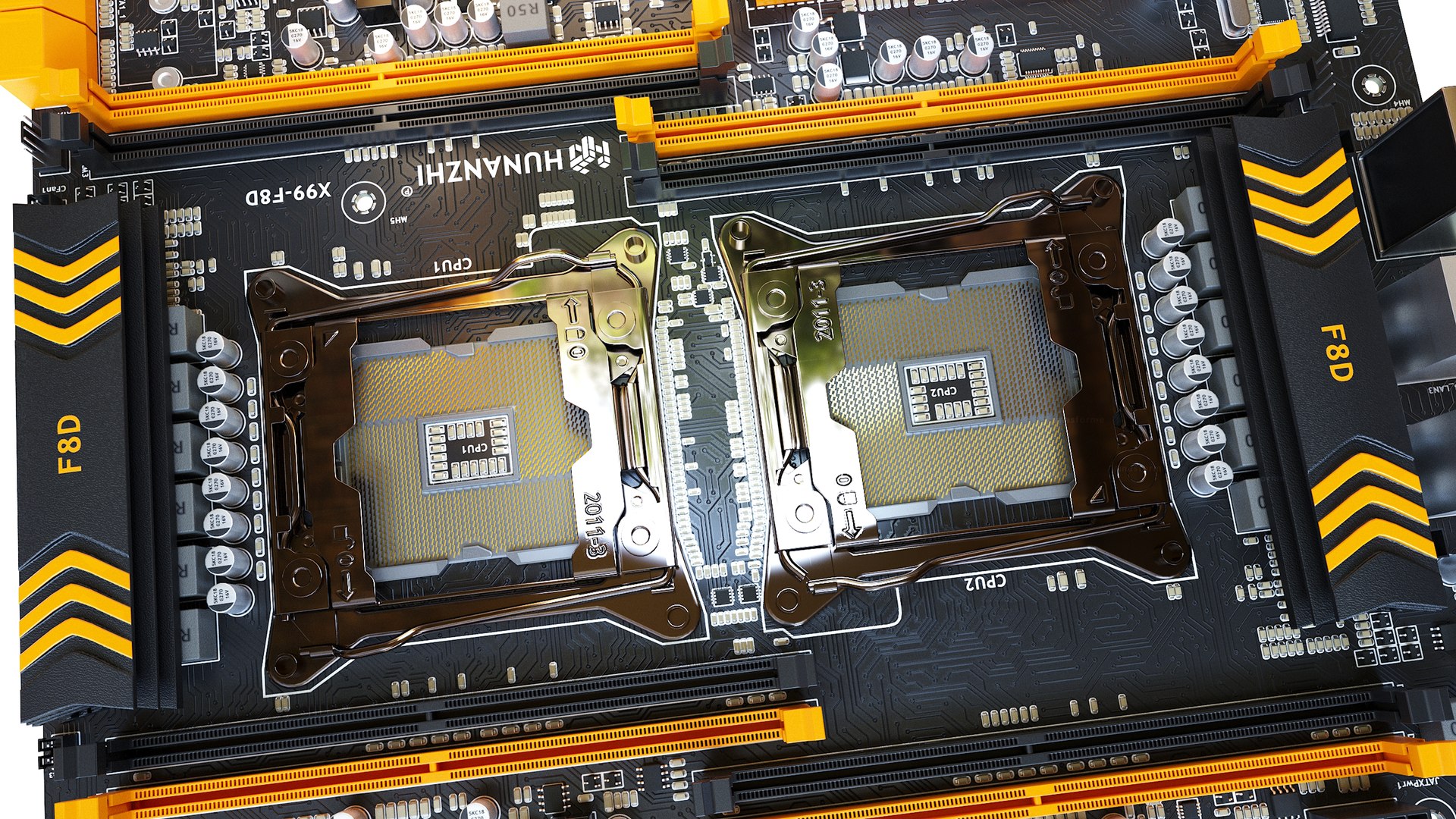 3D Model X99-F8D Huananzhi Motherboard - TurboSquid 2184737