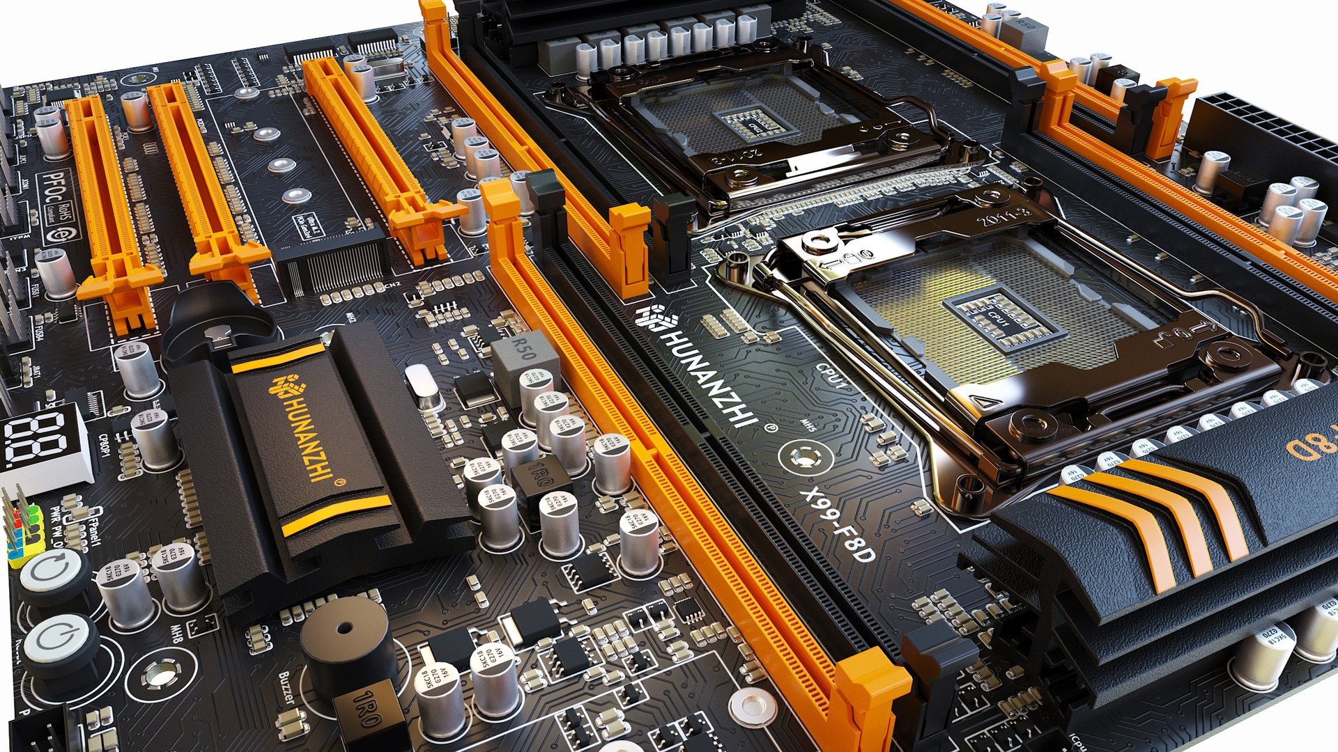 3D Model X99-F8D Huananzhi Motherboard - TurboSquid 2184737